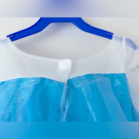 Costumes | Disney Frozen Elsa Dress With Ring Skirt And Sheer Sleeves ...